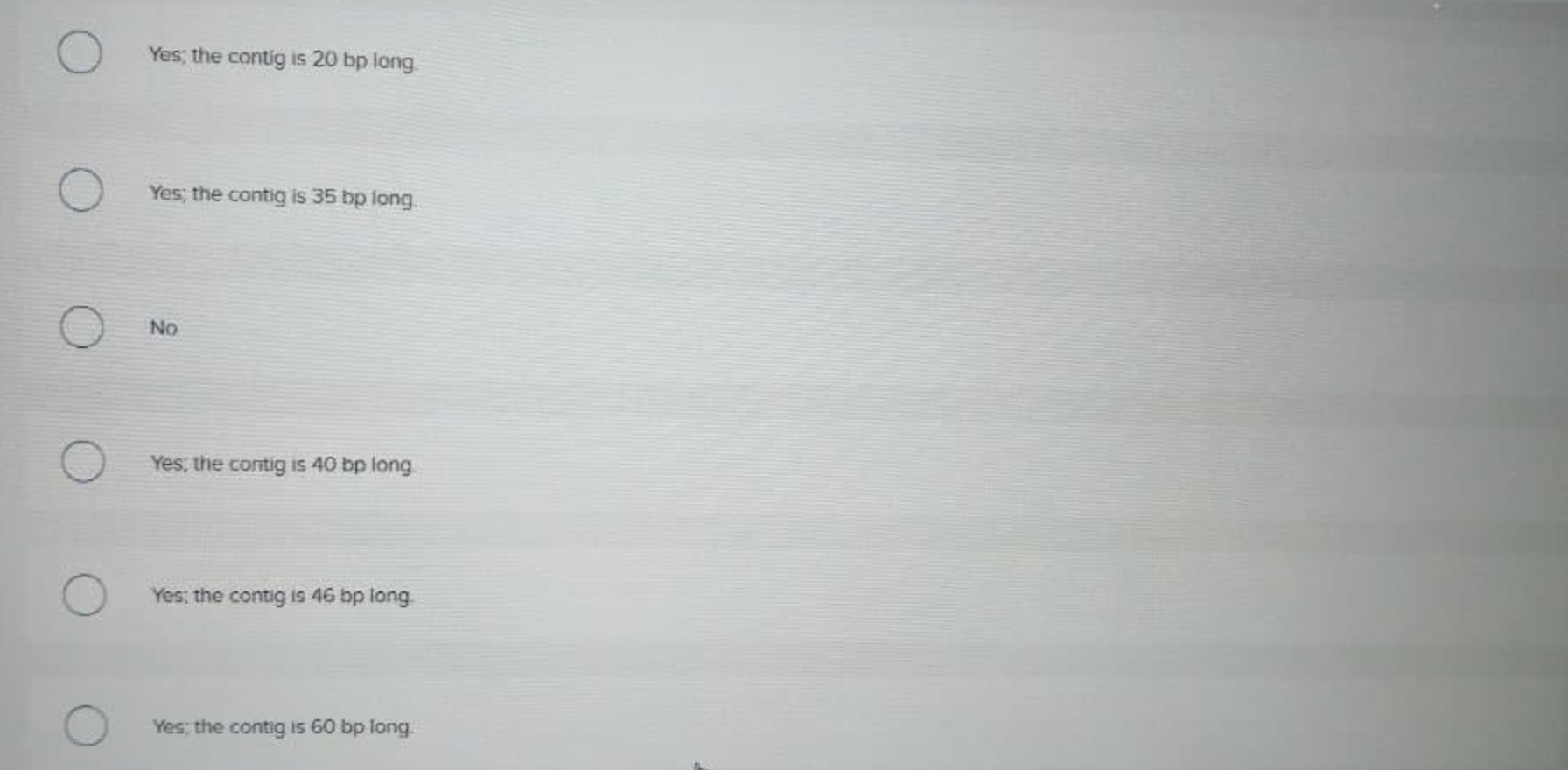 Solved Three short sequence reads from a genomic library | Chegg.com