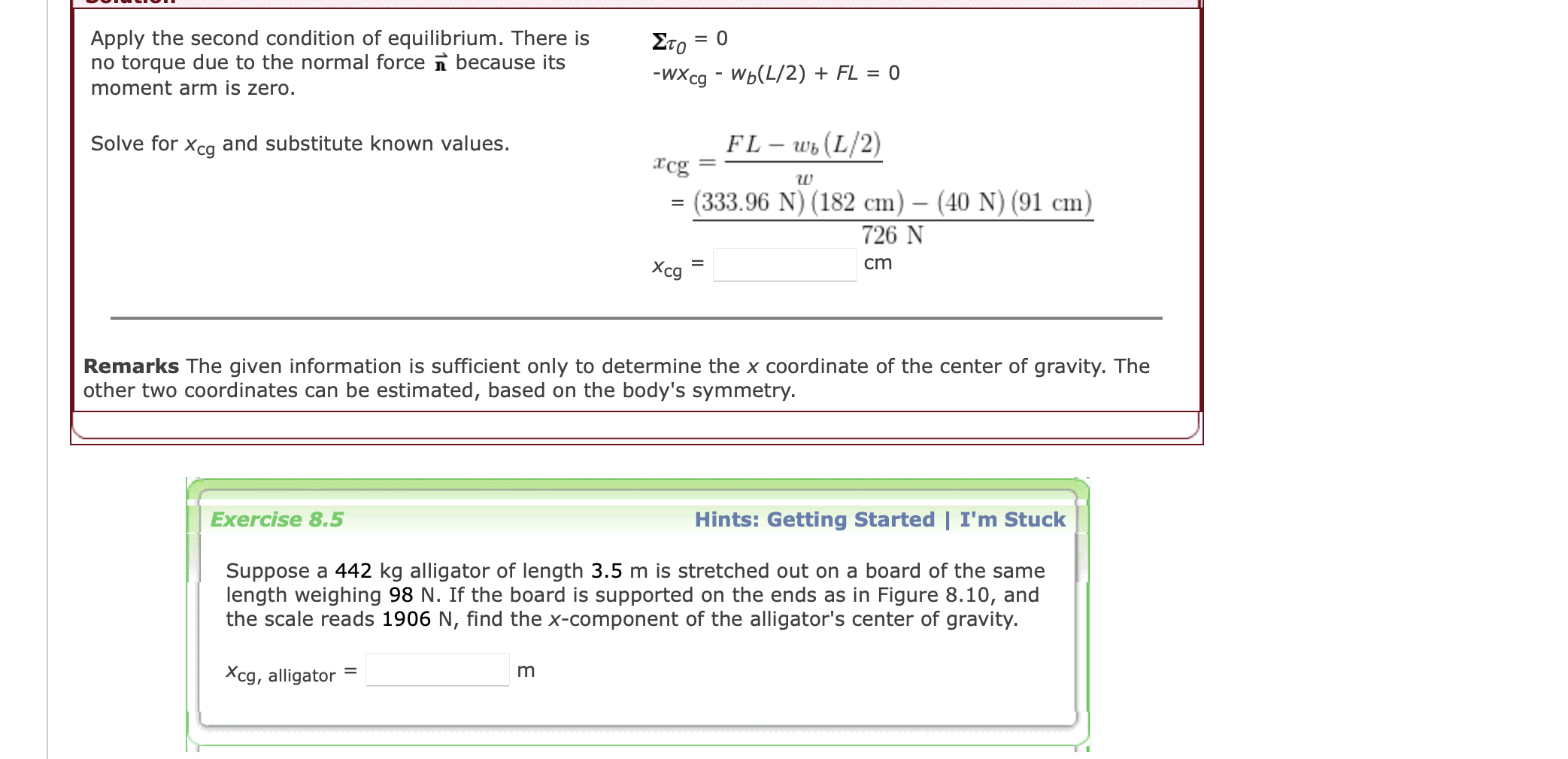 Solved Apply the second condition of equilibrium. There is | Chegg.com