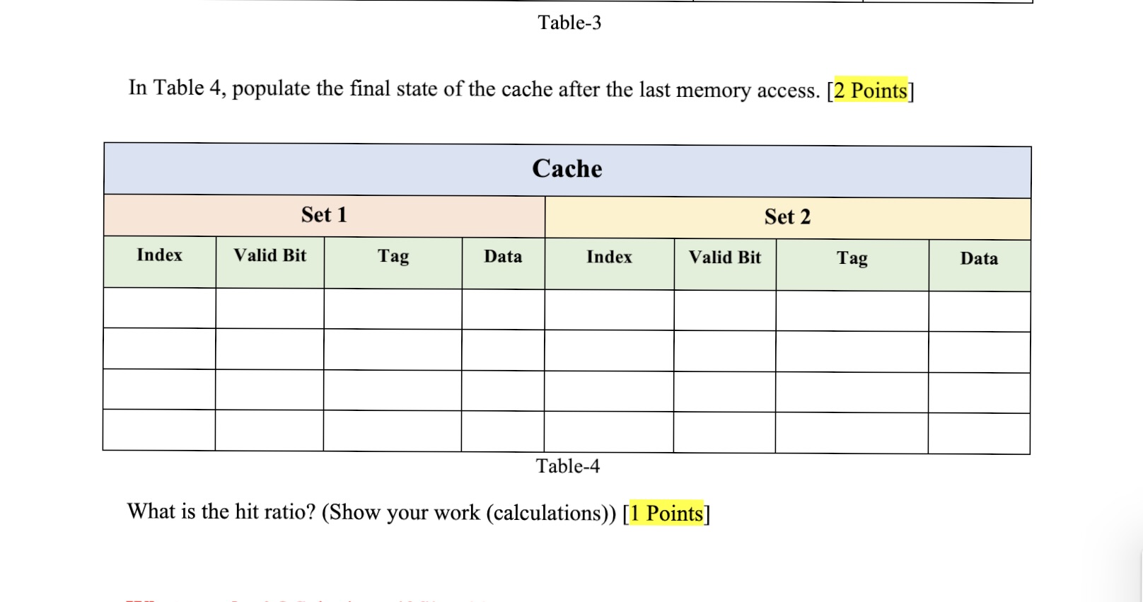 Solved Question 2: Consider an eight-block cache. A series | Chegg.com