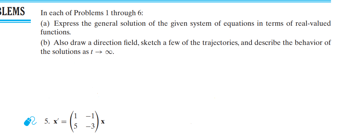 Solved BLEMS In each of Problems 1 through 6: (a) Express | Chegg.com
