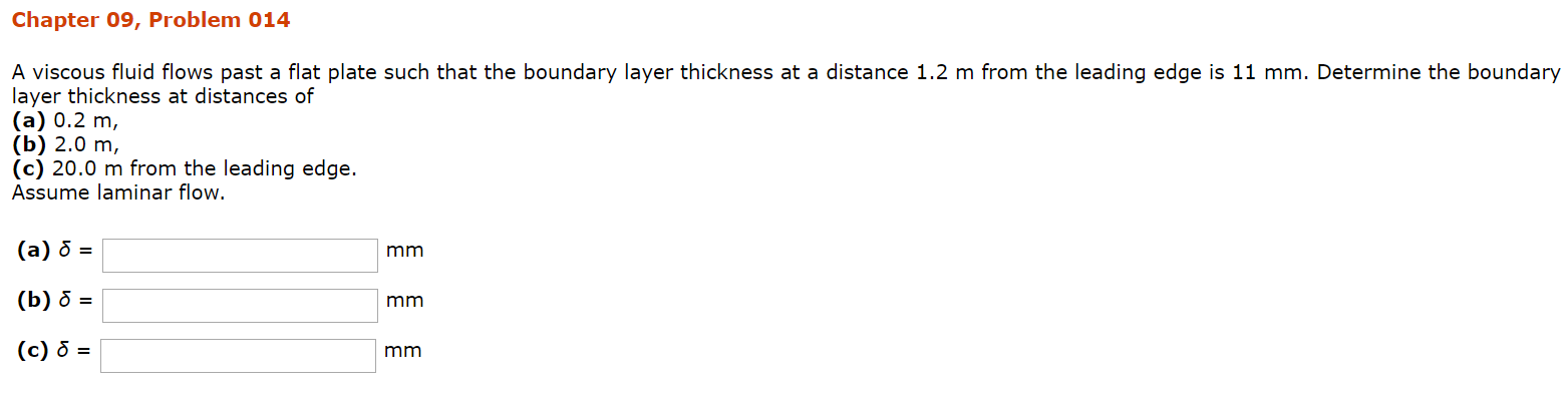 Solved Chapter 09 Problem 014 A Viscous Fluid Flows Past A