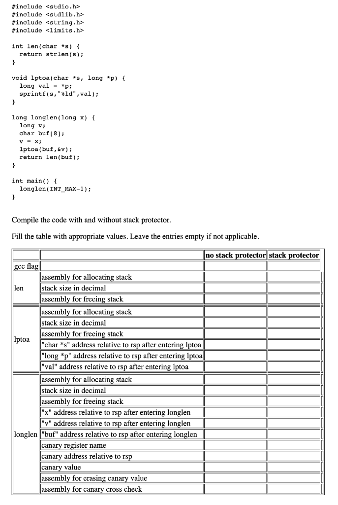 #include #include #include #include int len(char | Chegg.com