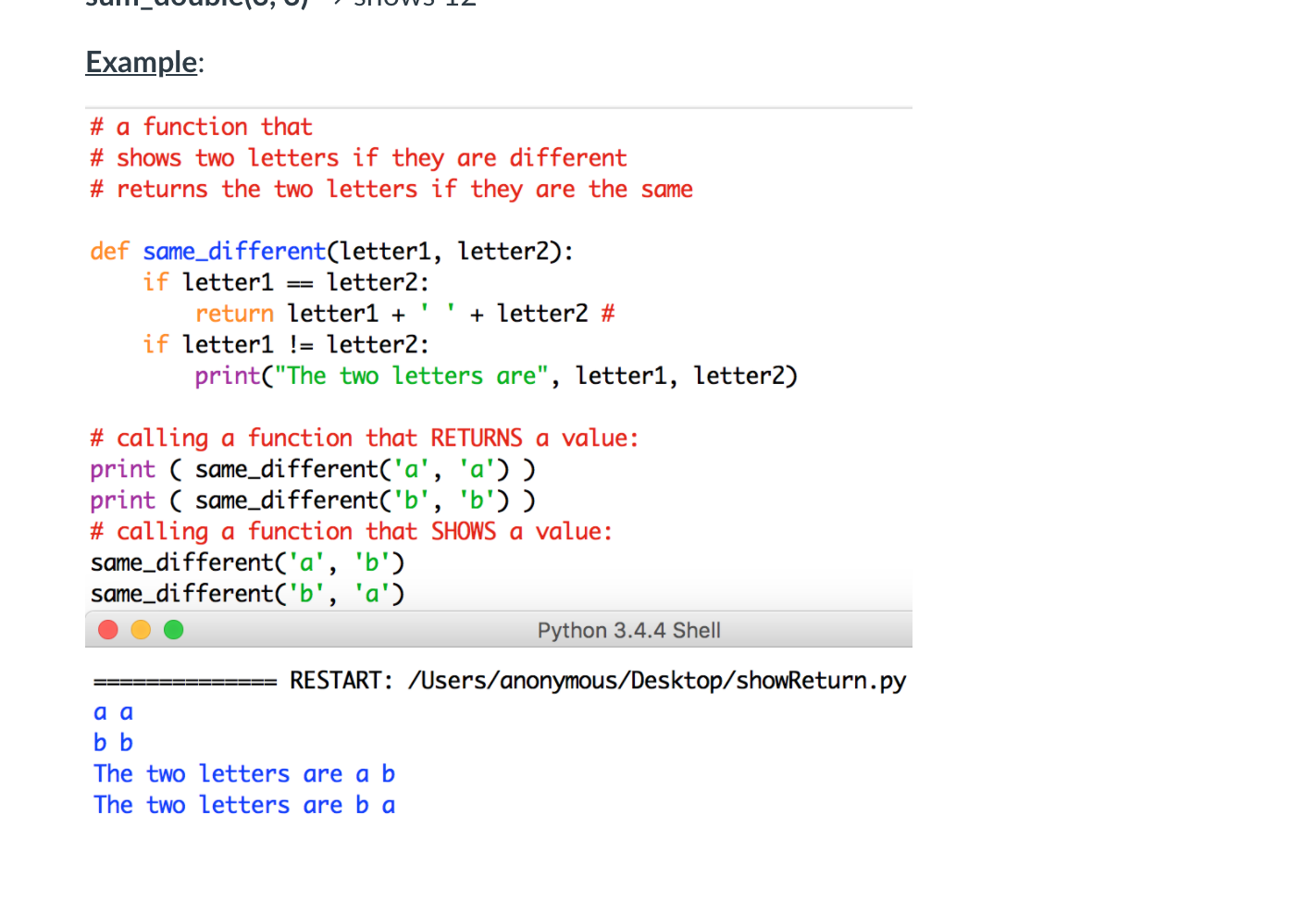 Solved Write A Function Sum double a b Which Given Two Chegg