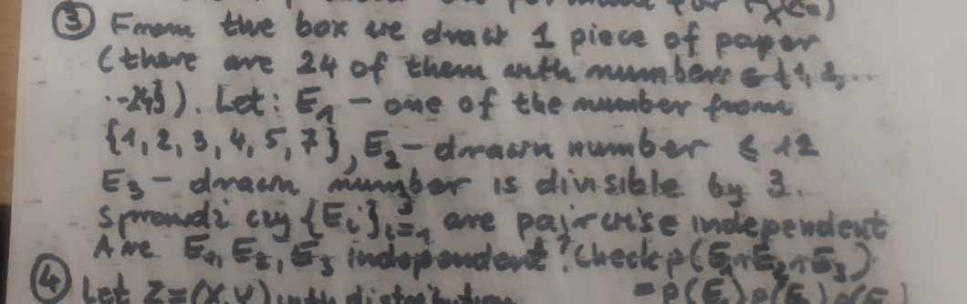 (3) Fmom the box we drant 1 piece of popor Cthere are | Chegg.com