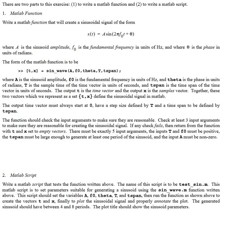 Solved There Are Two Parts To This Exercise 1 ﻿to Write A 