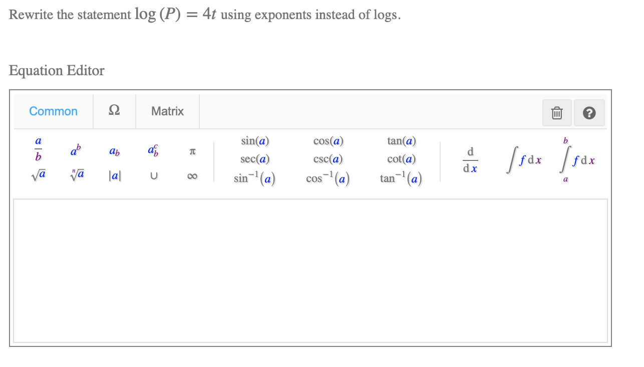 Solved Rewrite the statement log 4 = 0.602 using exponents | Chegg.com