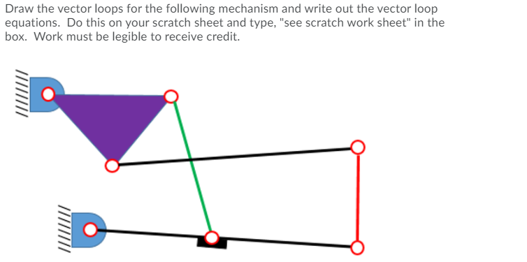 Solved Draw the vector loops for the following mechanism and | Chegg.com