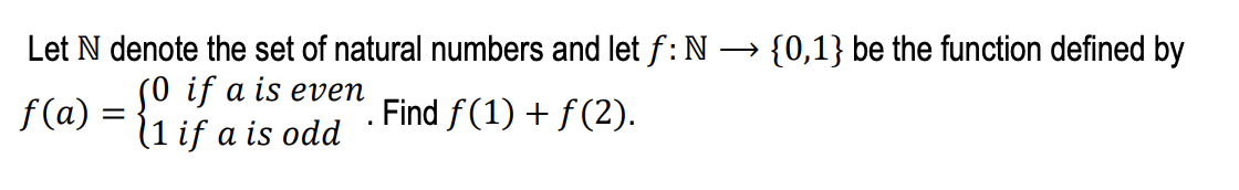 Solved Let N denote the set of natural numbers and let | Chegg.com Solved Let N denote the set of natural numbers and let | Chegg.com