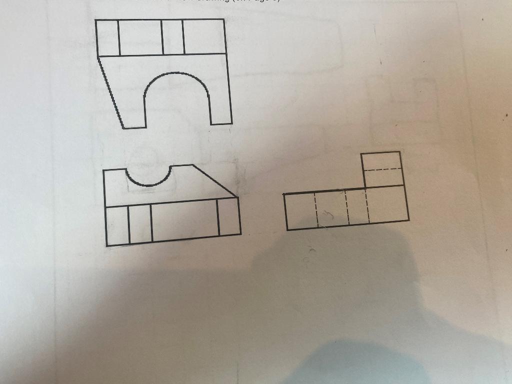 Solved draw the isometric view. use any dimensions( no | Chegg.com