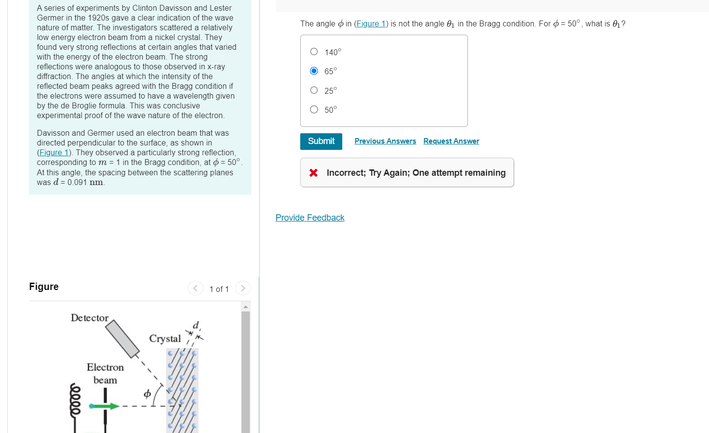 Solved A series of experiments by Clinton Davisson and | Chegg.com