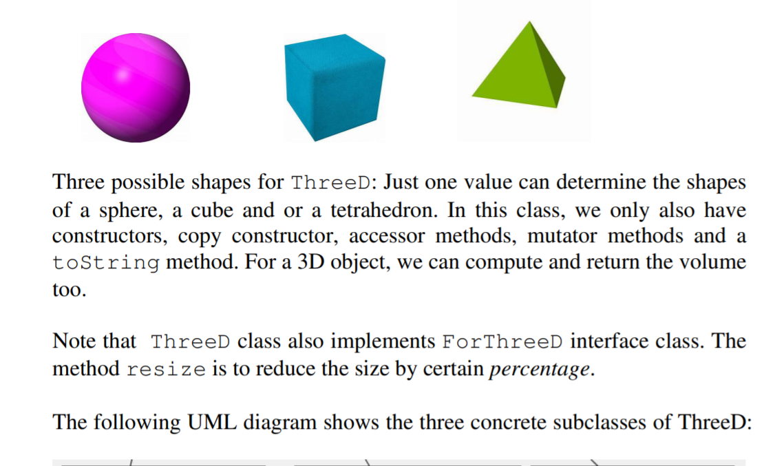 Solved Practice java programming with inheritance and | Chegg.com