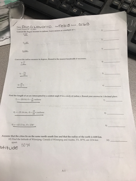 Solved ひ Test#2 Precal DC (5) MP4 Convert the degree measare | Chegg.com Solved ひ Test#2 Precal DC (5) MP4 Convert the degree measare | Chegg.com