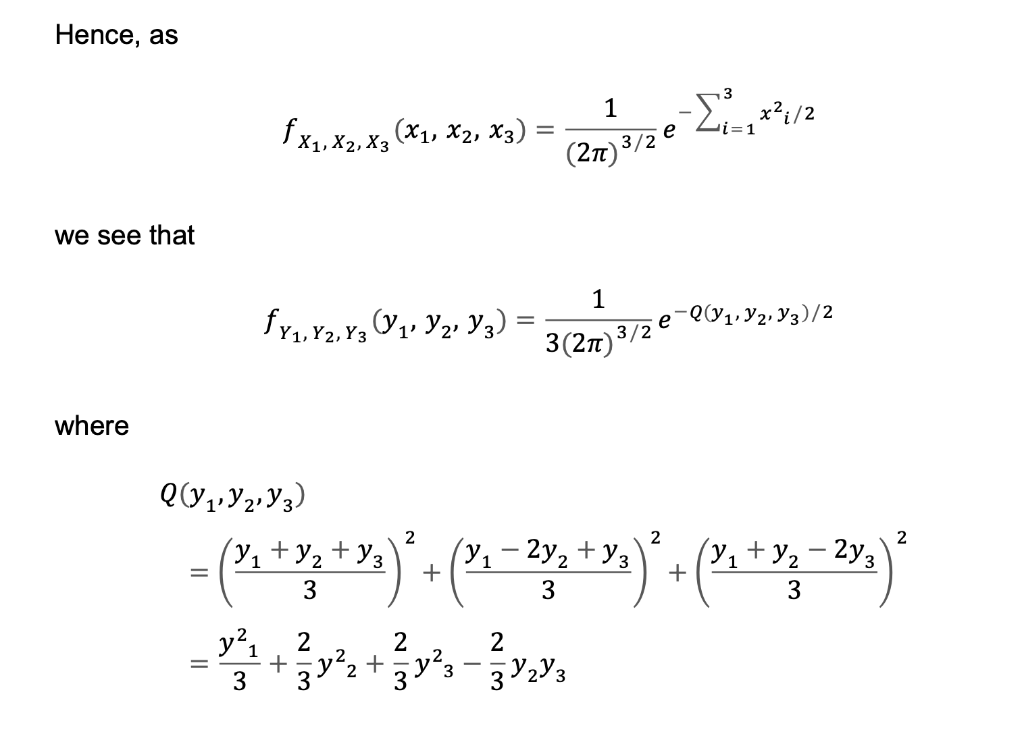 Solved Let X1,X2, and X3 be independent standard normal | Chegg.com