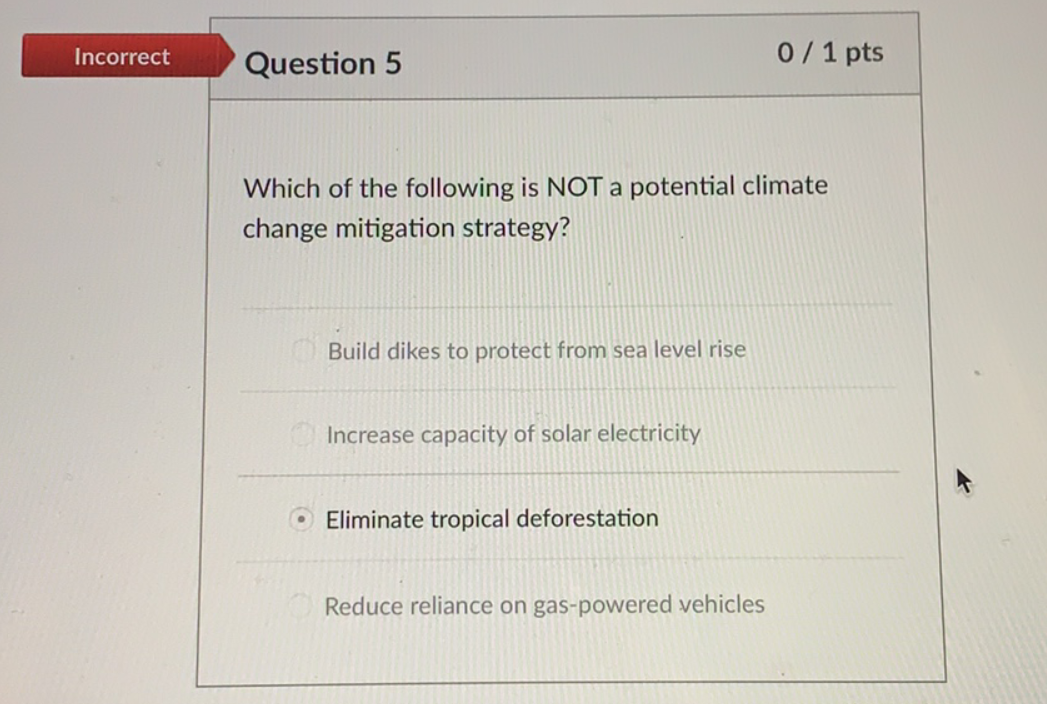 Solved Hi for my Climate Change quiz related to Adaptation | Chegg.com