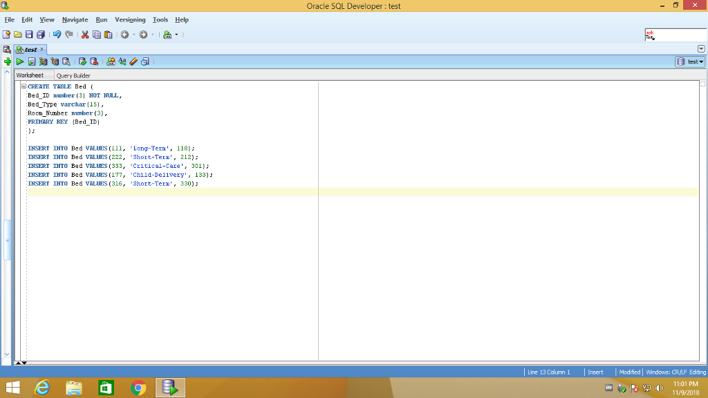 Solved I am using Oracle SQL and am new to it. I have seven | Chegg.com