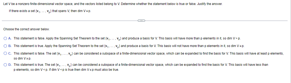 Solved Let V be a nonzero finite-dimensional vector space, | Chegg.com