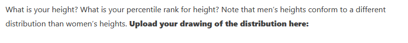What is your height? What is your percentile rank for | Chegg.com