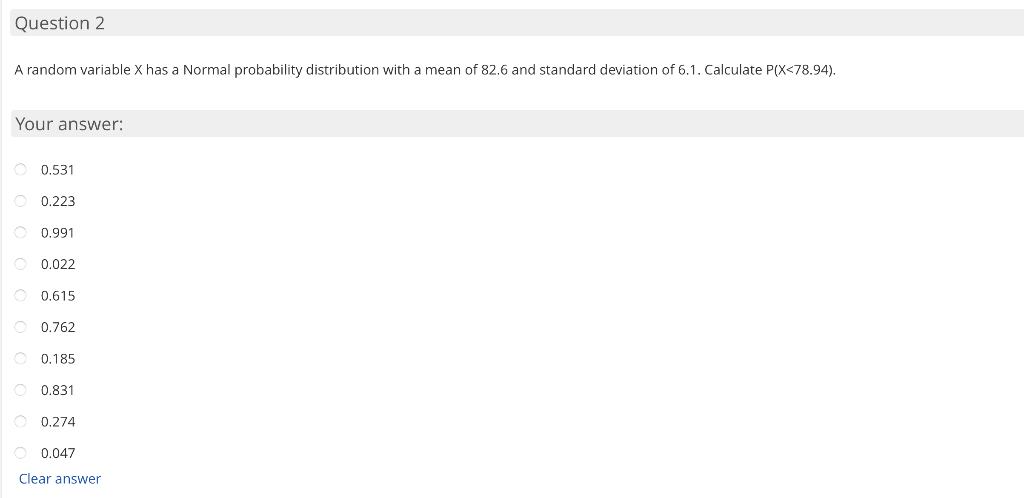 Solved A random variable X has a Normal probability | Chegg.com