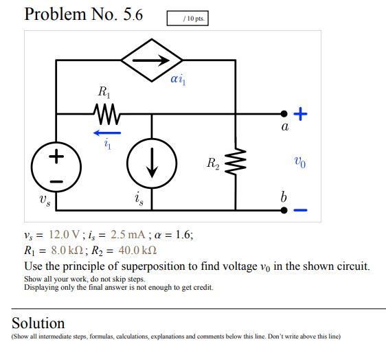 Solved Please show all intermediate steps, formulas, | Chegg.com