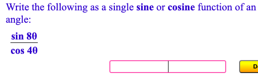 Solved Write the following as a single sine or cosine | Chegg.com