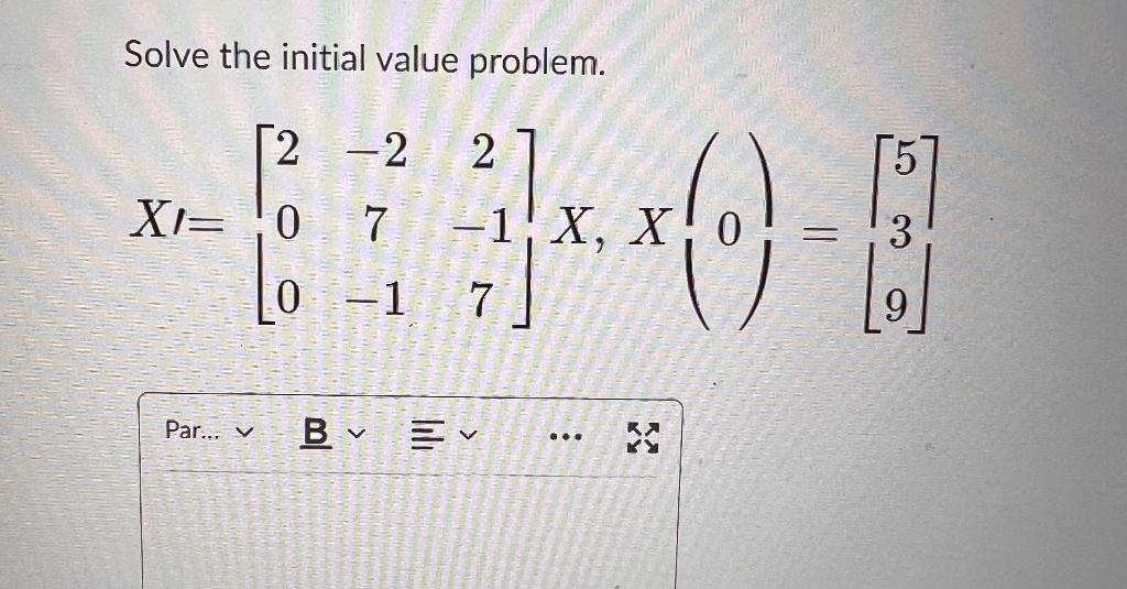 Solved Solve the initial value problem. | Chegg.com