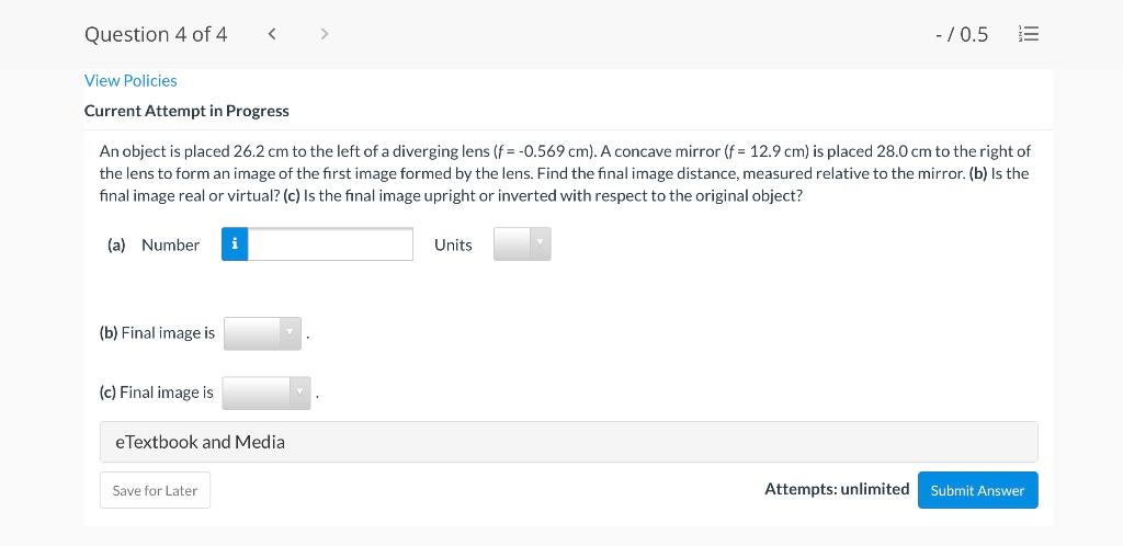 Solved Question 3 of 4 - /0.5 III View Policies Current | Chegg.com