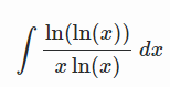 Solved ∫﻿﻿ln(ln(x))xln(x)dx | Chegg.com