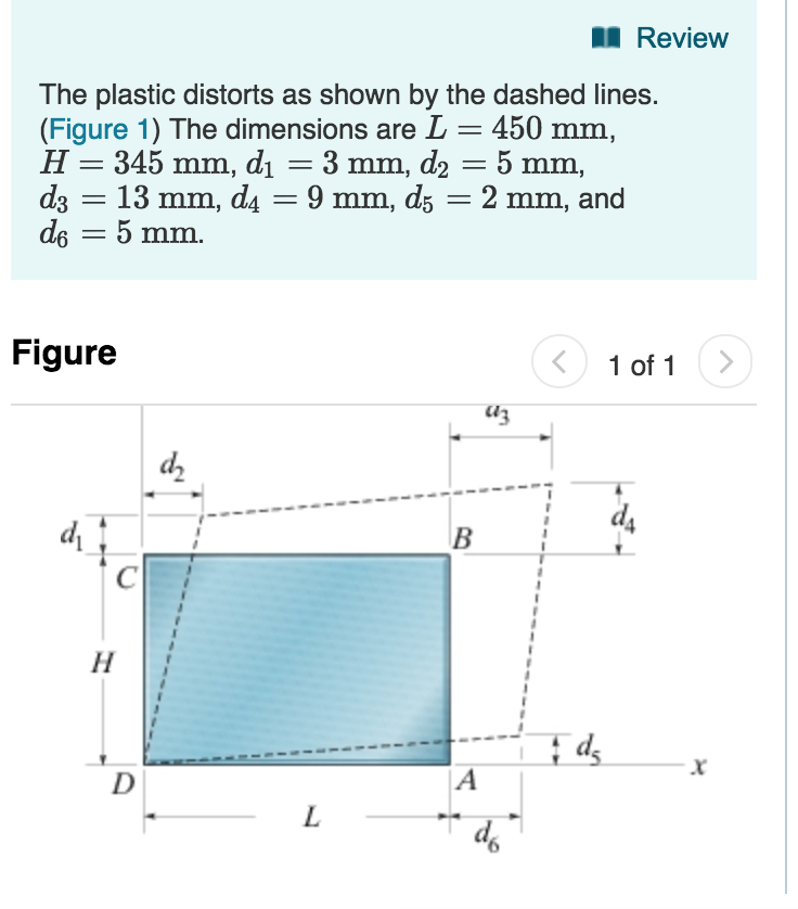 Solved Part A: Determine the shear strain γxy at corner C. | Chegg.com Solved Part A: Determine the shear strain γxy at corner C. | Chegg.com