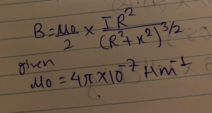 Solved B field For the 2nd part of the experiment there are | Chegg.com