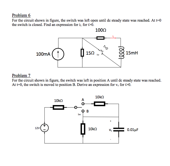 (Solved) : Circuit Shown Figure Switch Left Open Dc Steady State ... (Solved) : Circuit Shown Figure Switch Left Open Dc Steady State ...