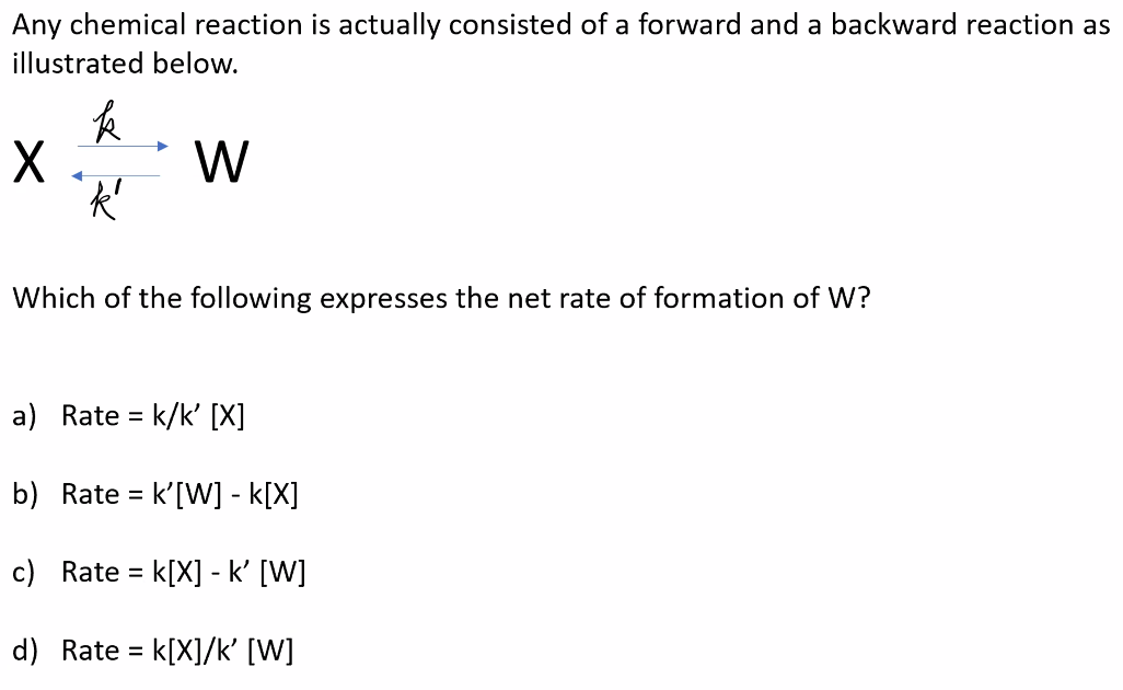 Solved Any chemical reaction is actually consisted of a | Chegg.com