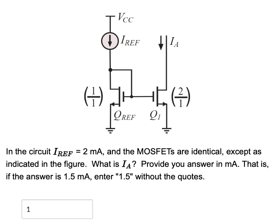 Solved IREF 645 () Qref 2 | In the circuit IREF = 2 mA, and | Chegg.com