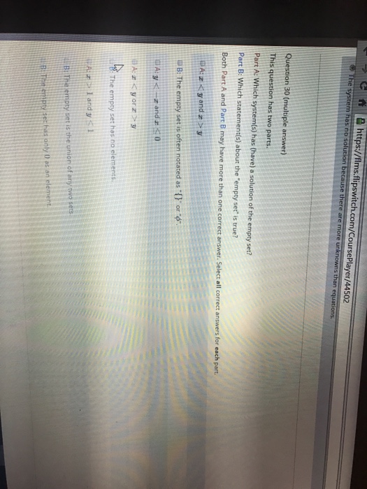 Solved C Ie System Has No Solution Because There Are More 