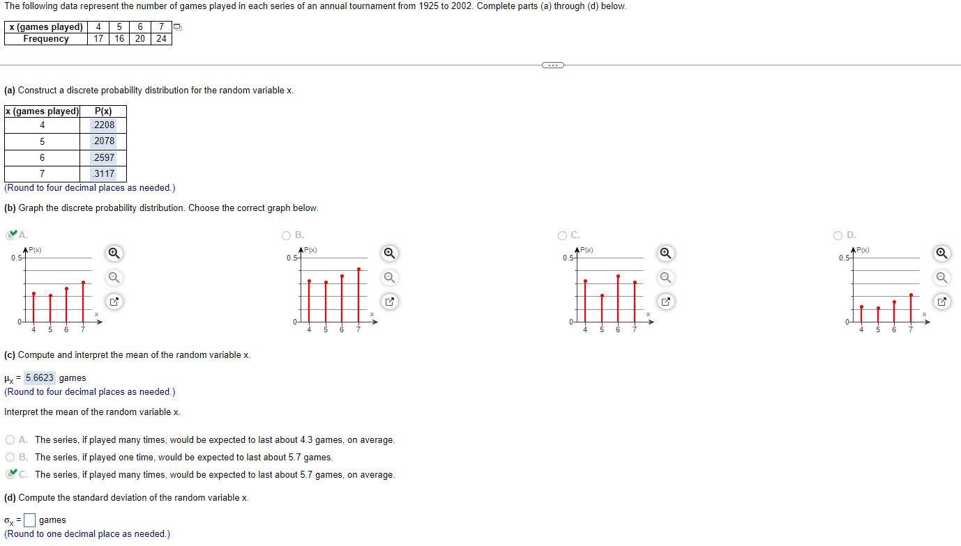 Solved (a) Construct a discrete probability distribution for | Chegg.com Solved (a) Construct a discrete probability distribution for | Chegg.com
