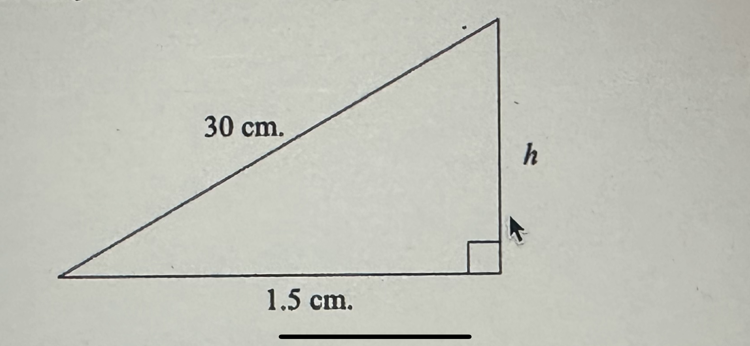 Solved Find the area of the triangle in the figure below | Chegg.com