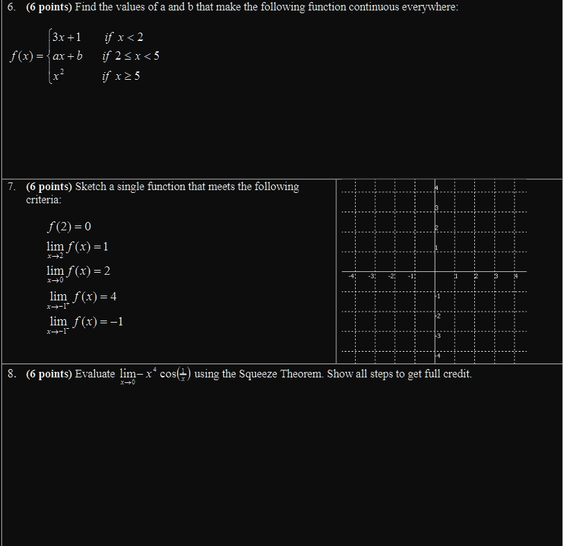 Solved when evaluating derivatives (when present), please | Chegg.com