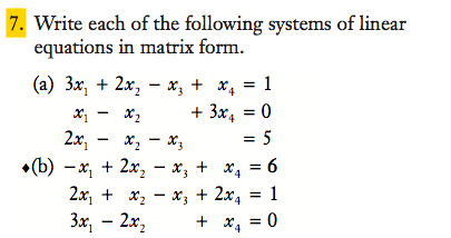 Solved 7.Write each of the following systems of linear | Chegg.com