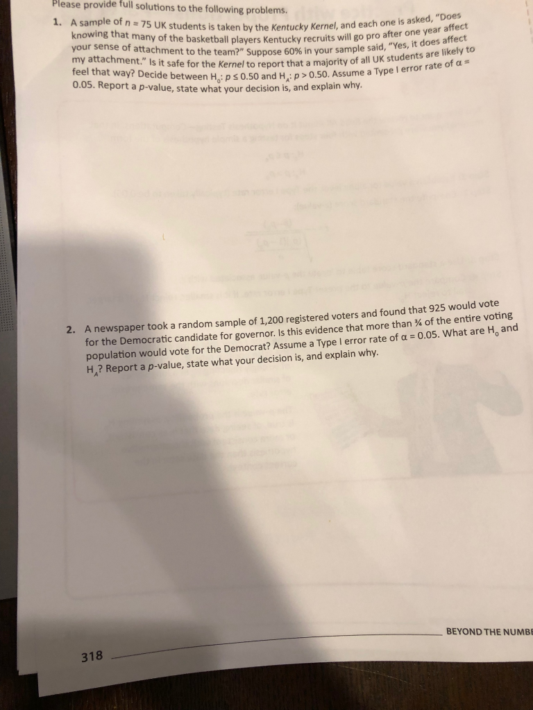 Solved Please provide full solutions to the following | Chegg.com
