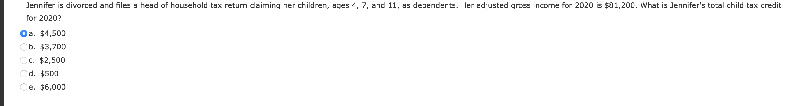 Solved Jennifer is divorced and files a head of household | Chegg.com