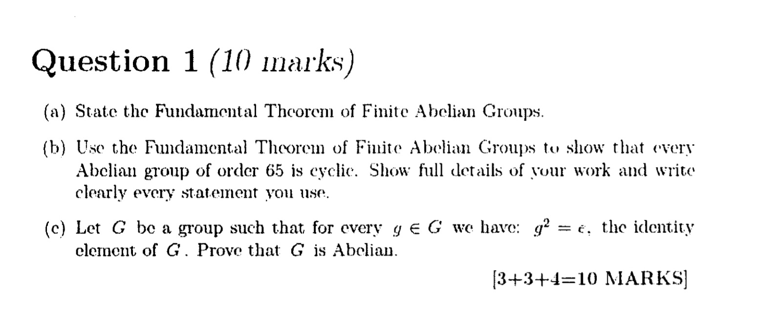 Question 1 (10 marks) (a) State the Fundamental | Chegg.com