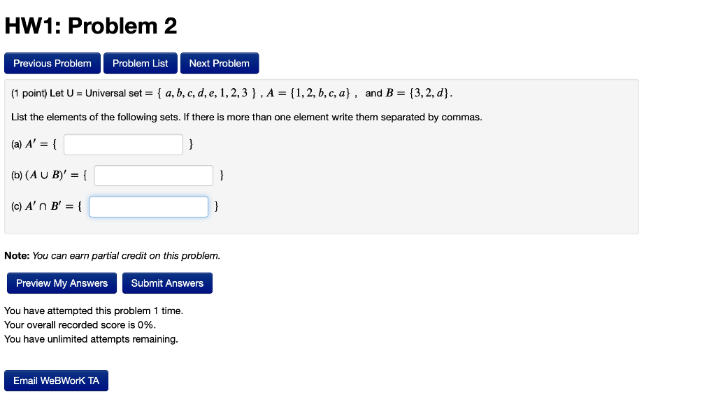 Solved HW1: Problem 2 Previous Problem Problem List Next | Chegg.com