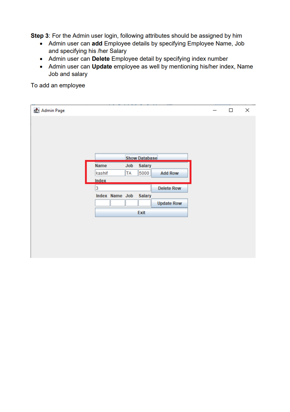 Solved Employee Database user interface with encrypted data | Chegg.com