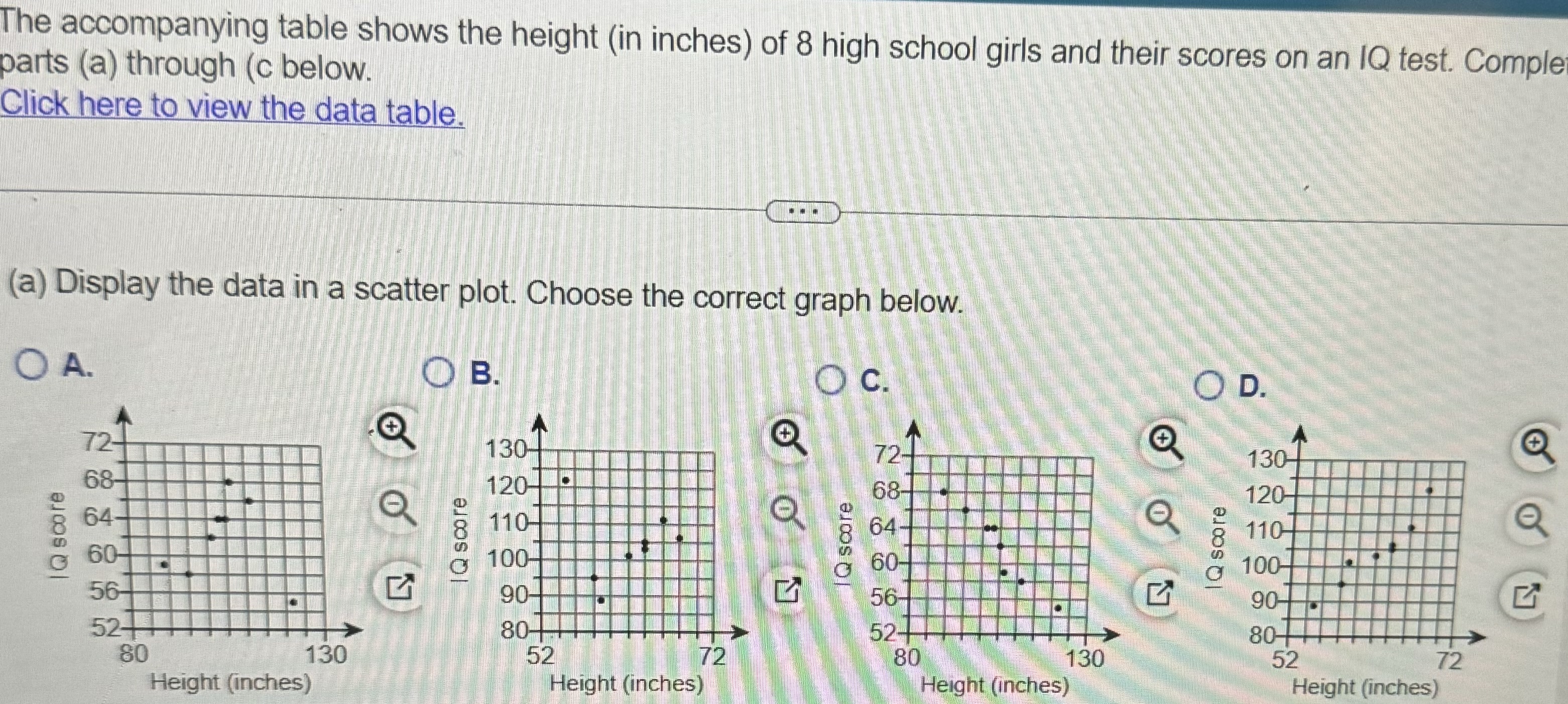 \begin{tabular}{cc} Age, x & Vocabulary size, y \\ 1 | Chegg.com