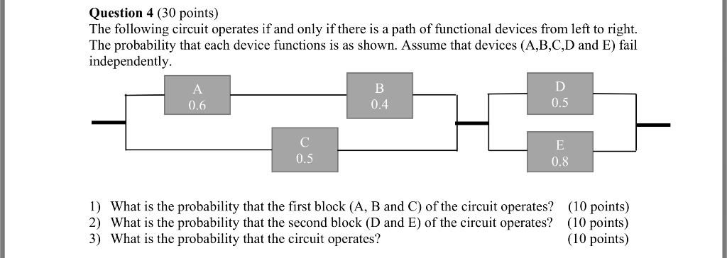 Solved Question 4 (30 points) The following circuit operates | Chegg.com