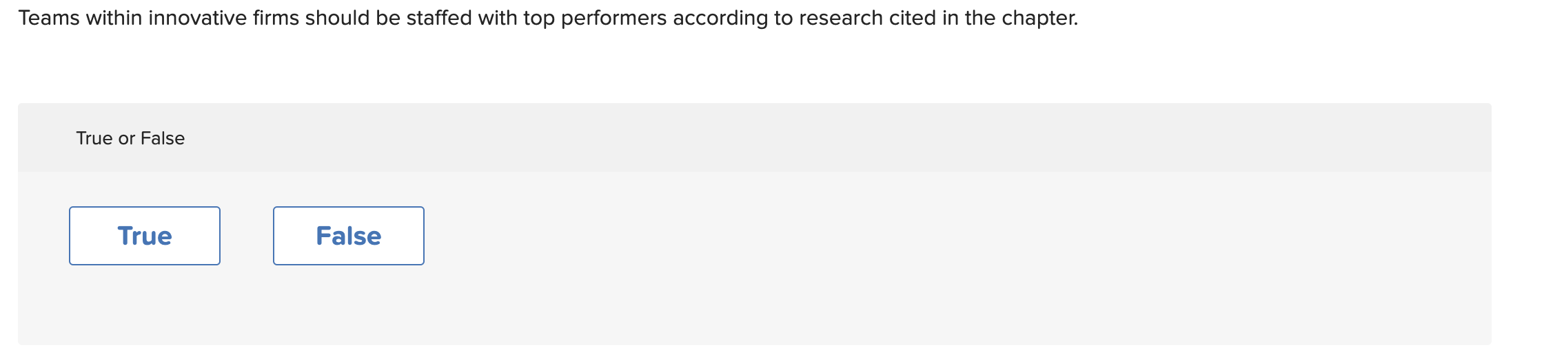 Solved Teams within innovative firms should be staffed with | Chegg.com