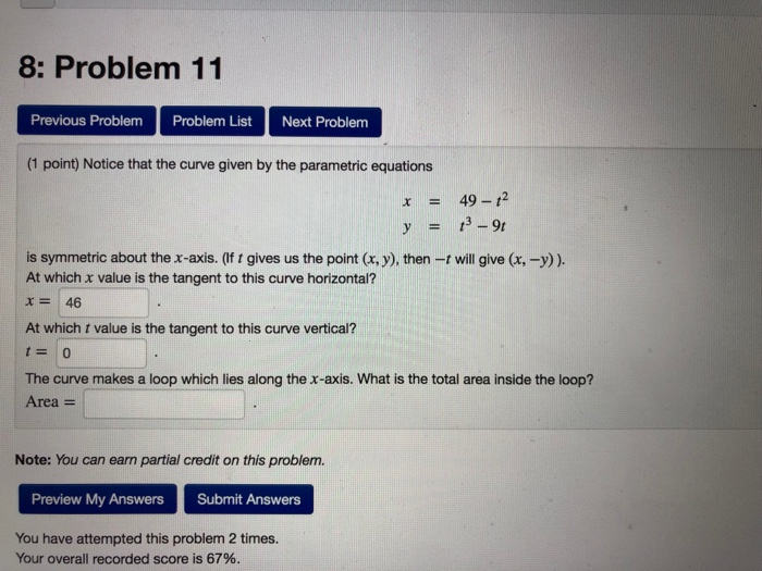 Solved 8: Problem 11 Previous Problem Problem ListNext | Chegg.com