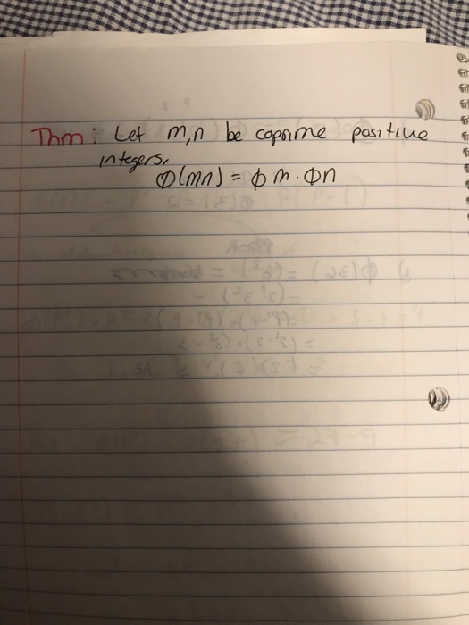 Solved Phi(mn)=phi(m)phi(n). Please prove it for me. Explain | Chegg.com