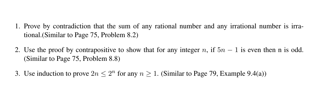 Solved 1. Prove by contradiction that the sum of any | Chegg.com