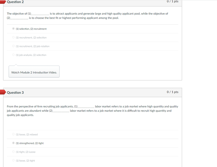Solved The objective of (1 is to attract applicants and | Chegg.com