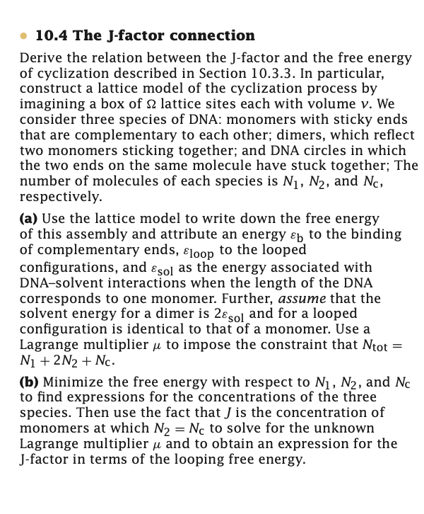 10.4 The J-factor connection Derive the relation | Chegg.com